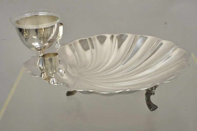 F.B. Rogers 1828 Silver Plate Regency Shrimp and Clam Shell Serving ...