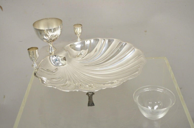 F.B. Rogers 1828 Silver Plate Regency Shrimp and Clam Shell Serving ...
