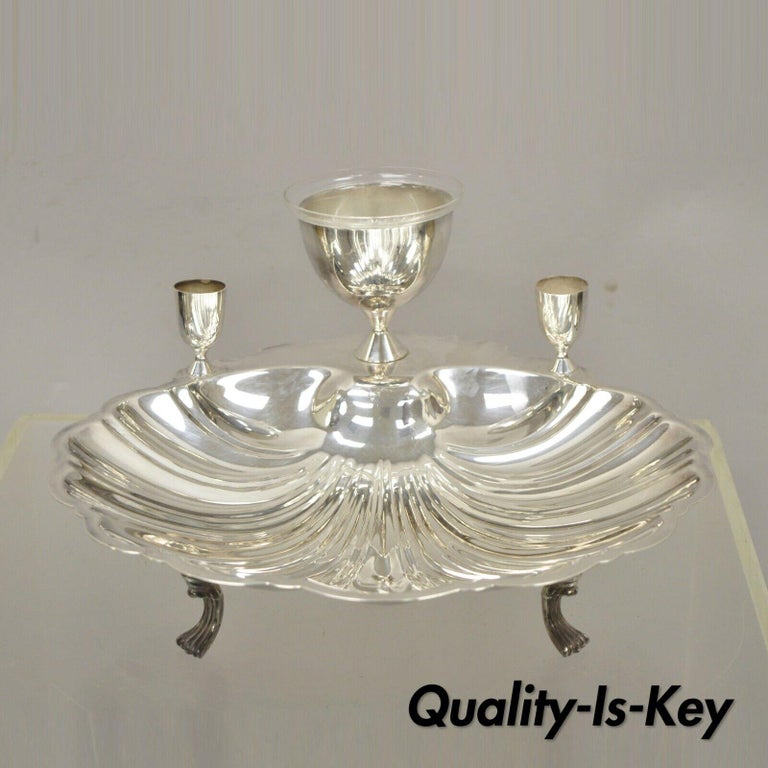 F.B. Rogers 1828 Silver Plate Regency Shrimp and Clam Shell Serving ...