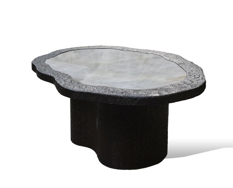 FCT Rock Crystal Table by Phoenix For Sale at 1stDibs