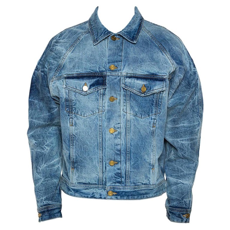 Fear Of God Fifth Collection Indigo Acid Wash Denim Trucker Jacket M ...