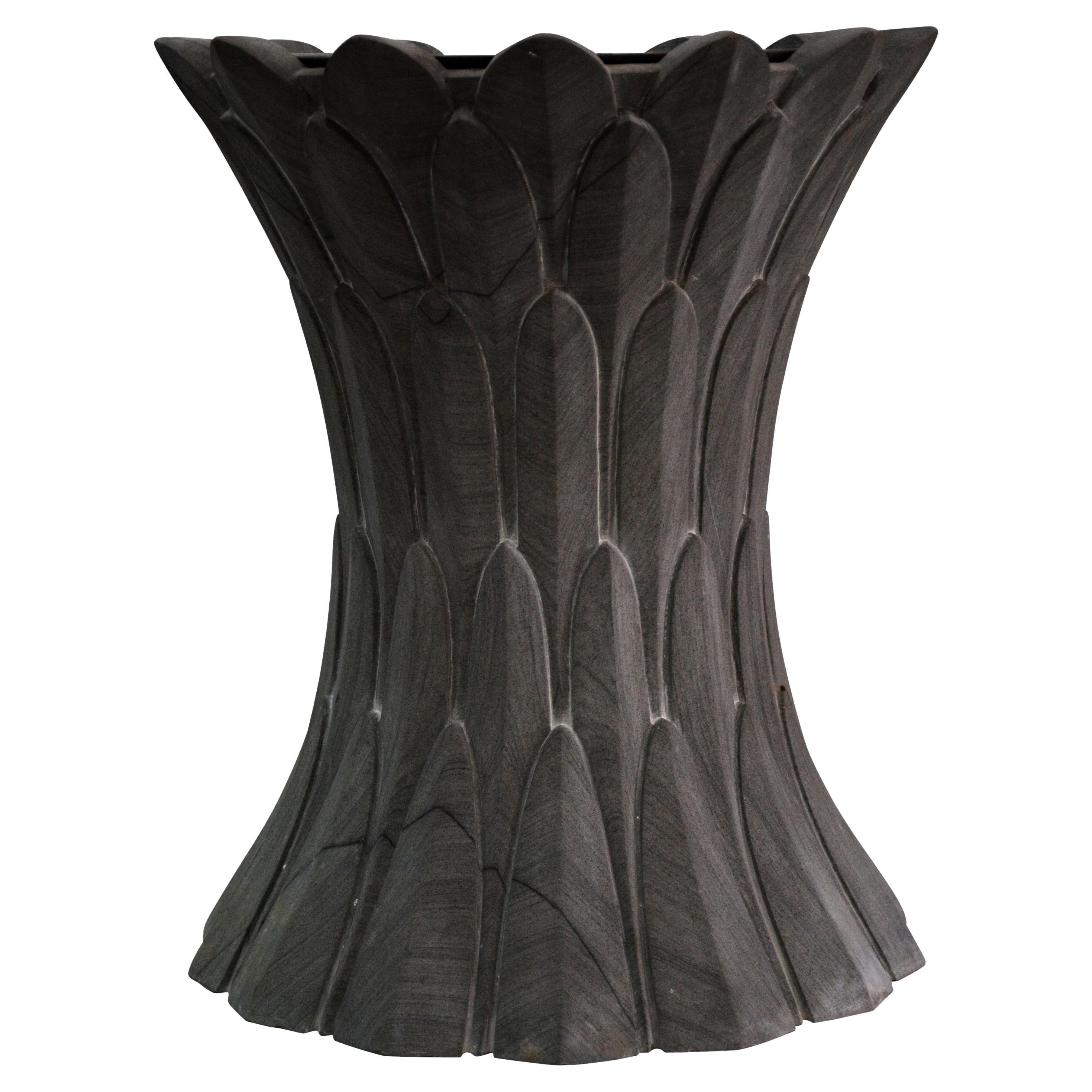 Feathers Side Table in Agra Red Stone Handcrafted In India For Sale at ...