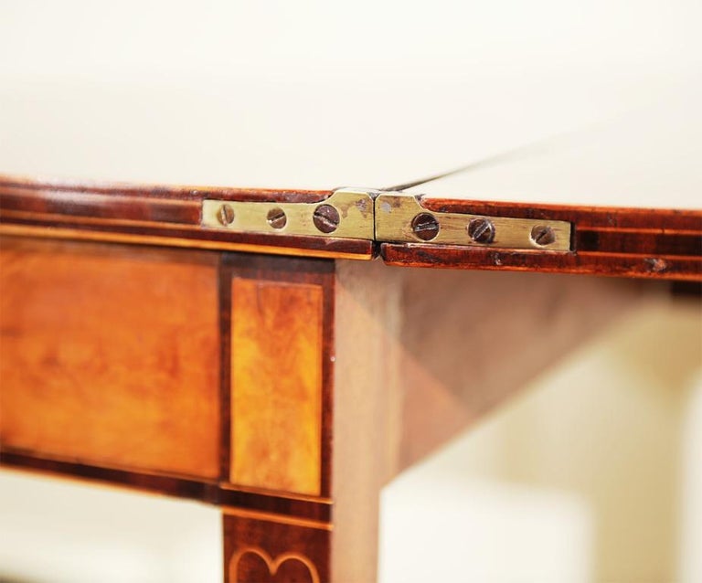 Federal Hepplewhite Gate Leg Card Table, New England, circa 1790 For ...
