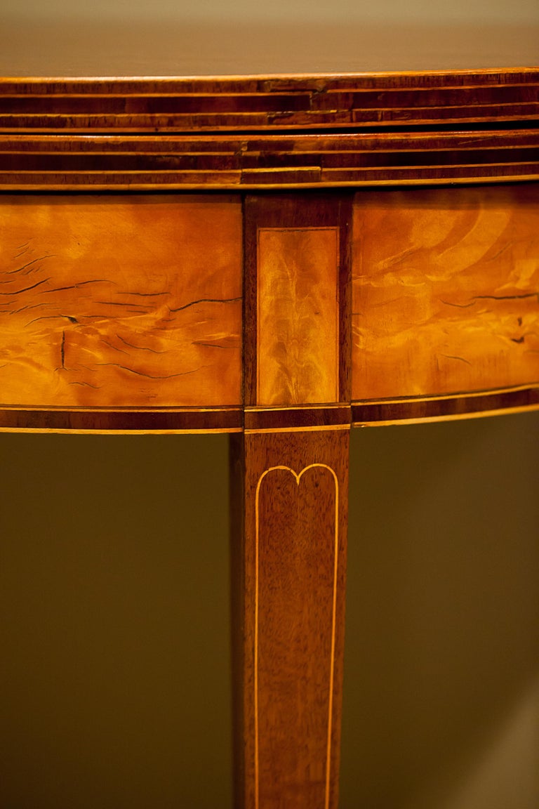 Federal Hepplewhite Gate Leg Card Table, New England, circa 1790 For ...
