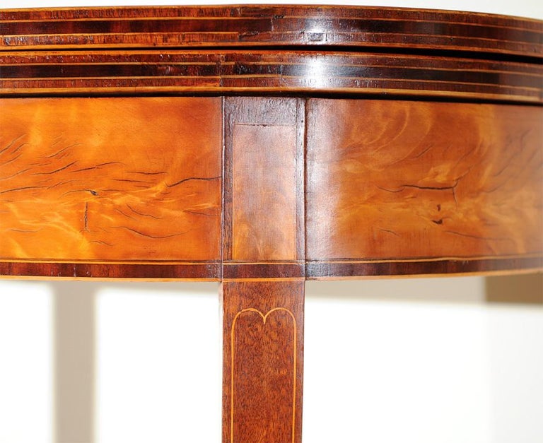 Federal Hepplewhite Gate Leg Card Table, New England, circa 1790 For ...