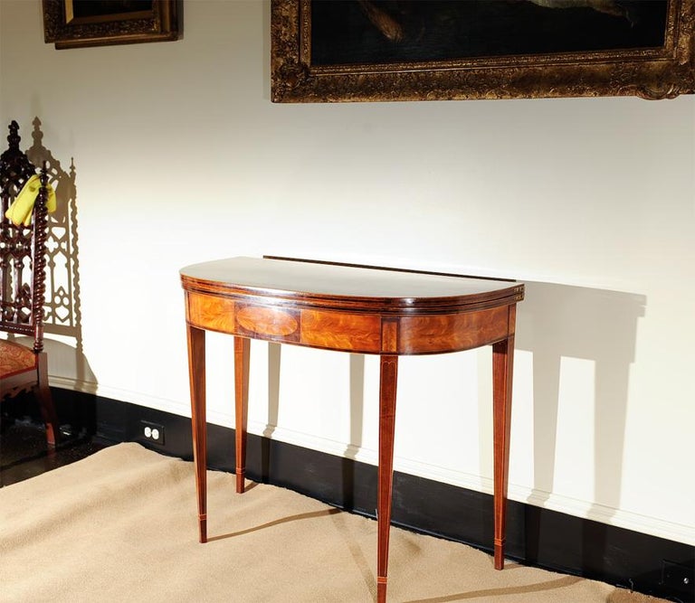 Federal Hepplewhite Gate Leg Card Table, New England, circa 1790 For ...
