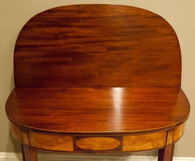 Federal Hepplewhite Gate Leg Card Table, New England, circa 1790 For ...