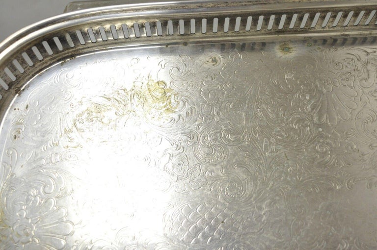 Federal Silver Co 25" Regency Style Silver Plated Twin Handle Platter ...