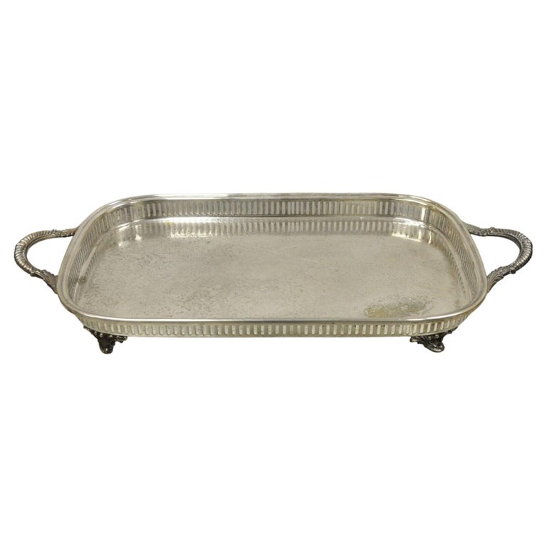 Federal Silver Co 25" Regency Style Silver Plated Twin Handle Platter ...