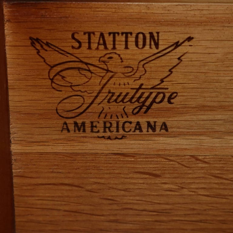 Federal Style Flame Mahogany Inlaid Three-Drawer Sideboard, Statton ...