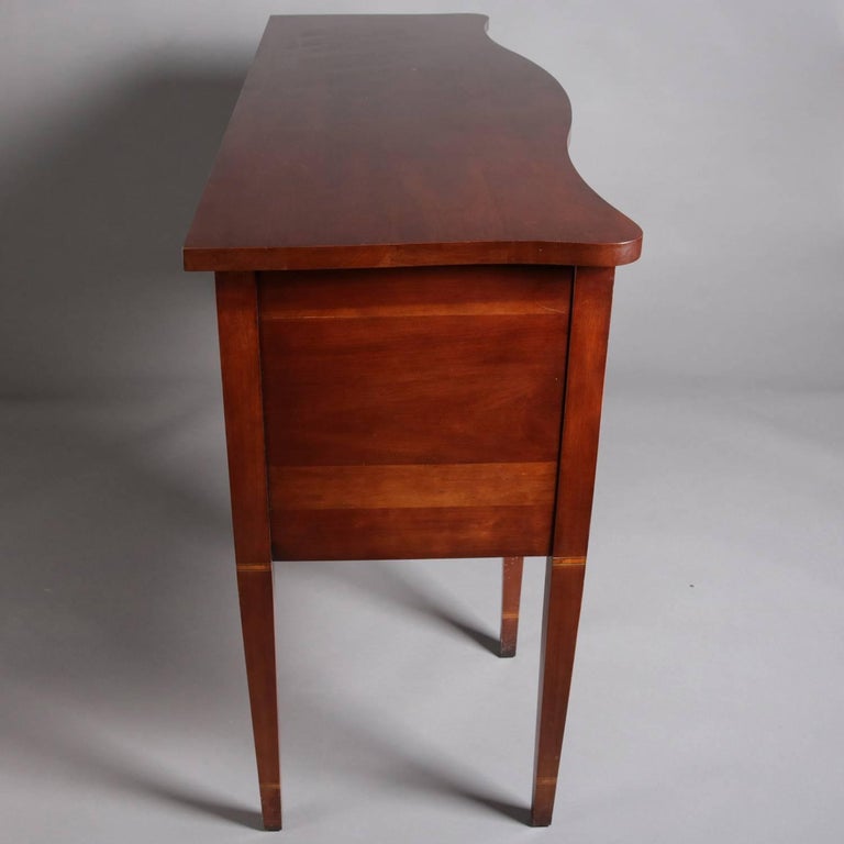 Federal Style Flame Mahogany Inlaid Three-Drawer Sideboard, Statton ...