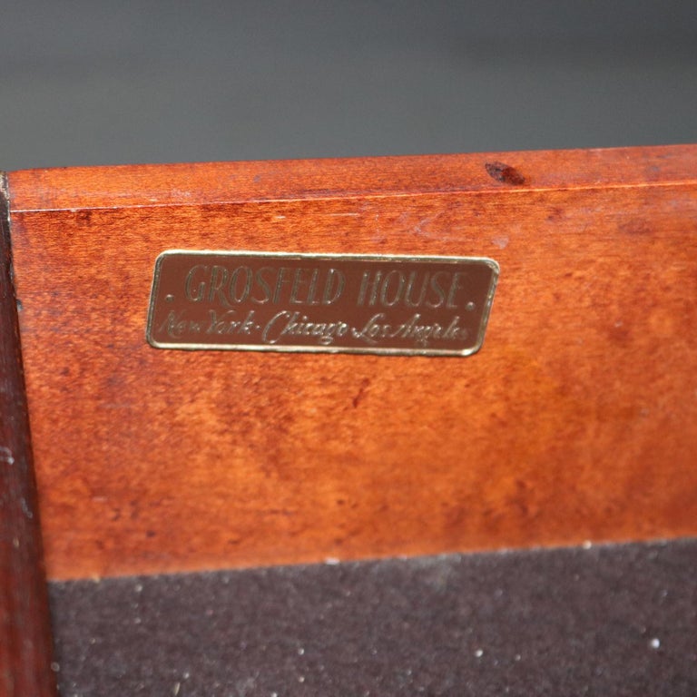 Federal Style Grosfeld House NY Mahogany and Bubble Glass Breakfront ...