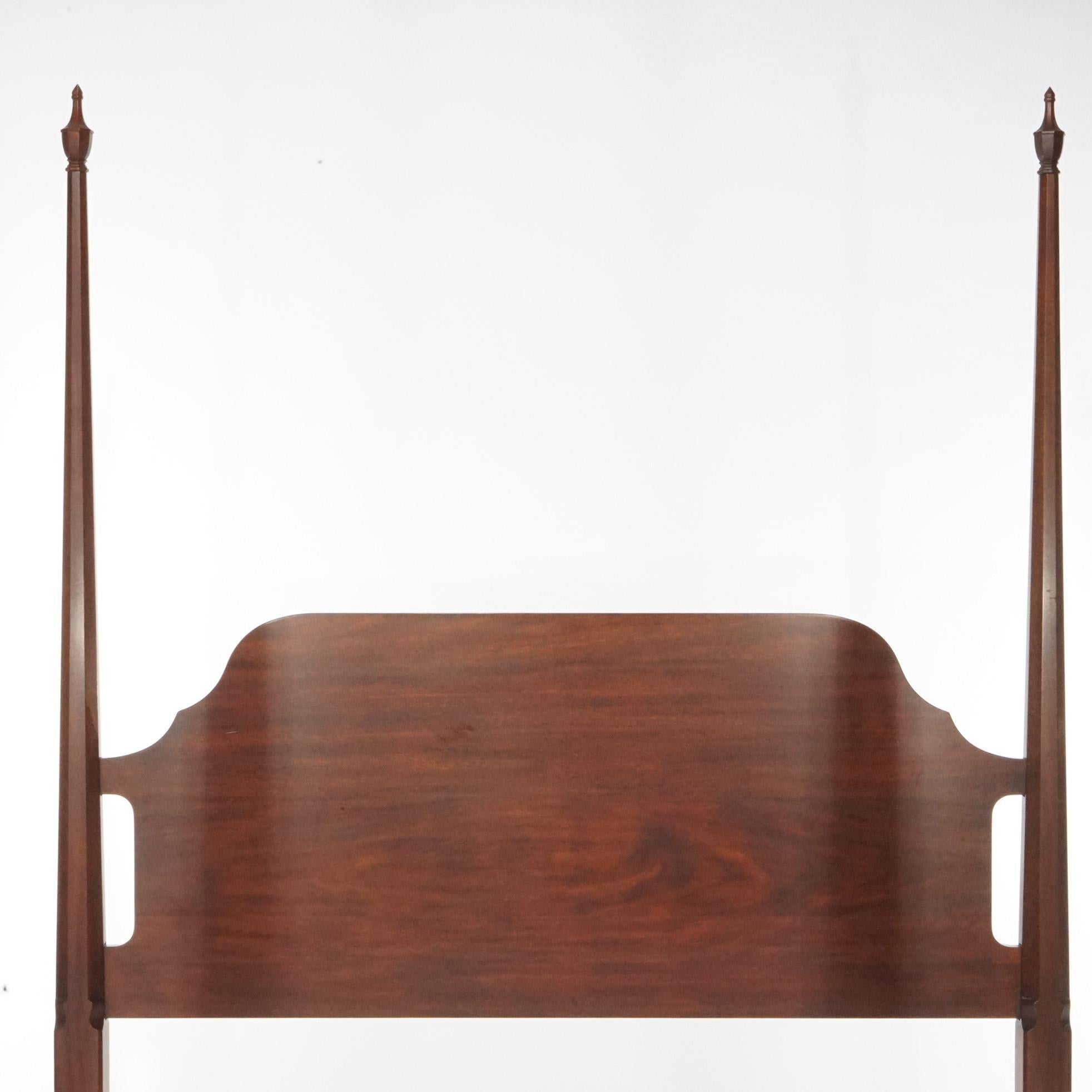 Federal Style Mahogany Queen Size Poster Bed by Henkel Harris, 20th C ...