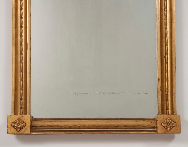 Federal Style Mirror Featuring Églomisé of USS Constitution and HMS ...