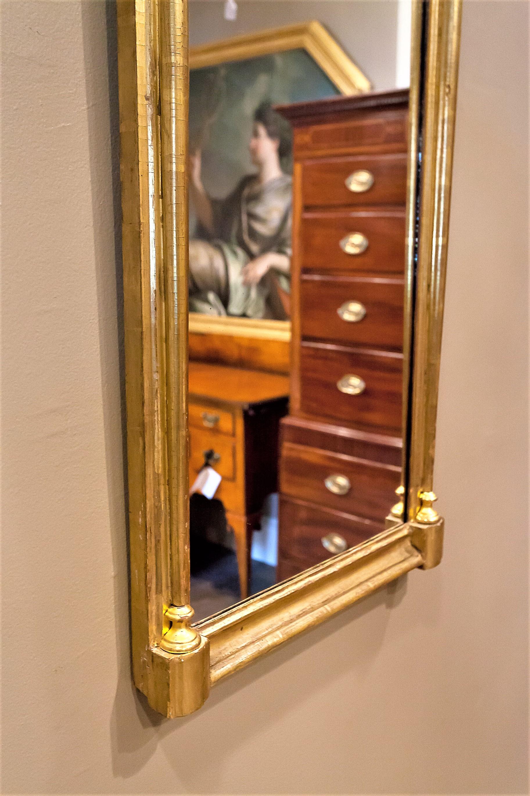 Federal Tabernacle-Form Mirror with Eglomise Panel, circa 1805, New ...