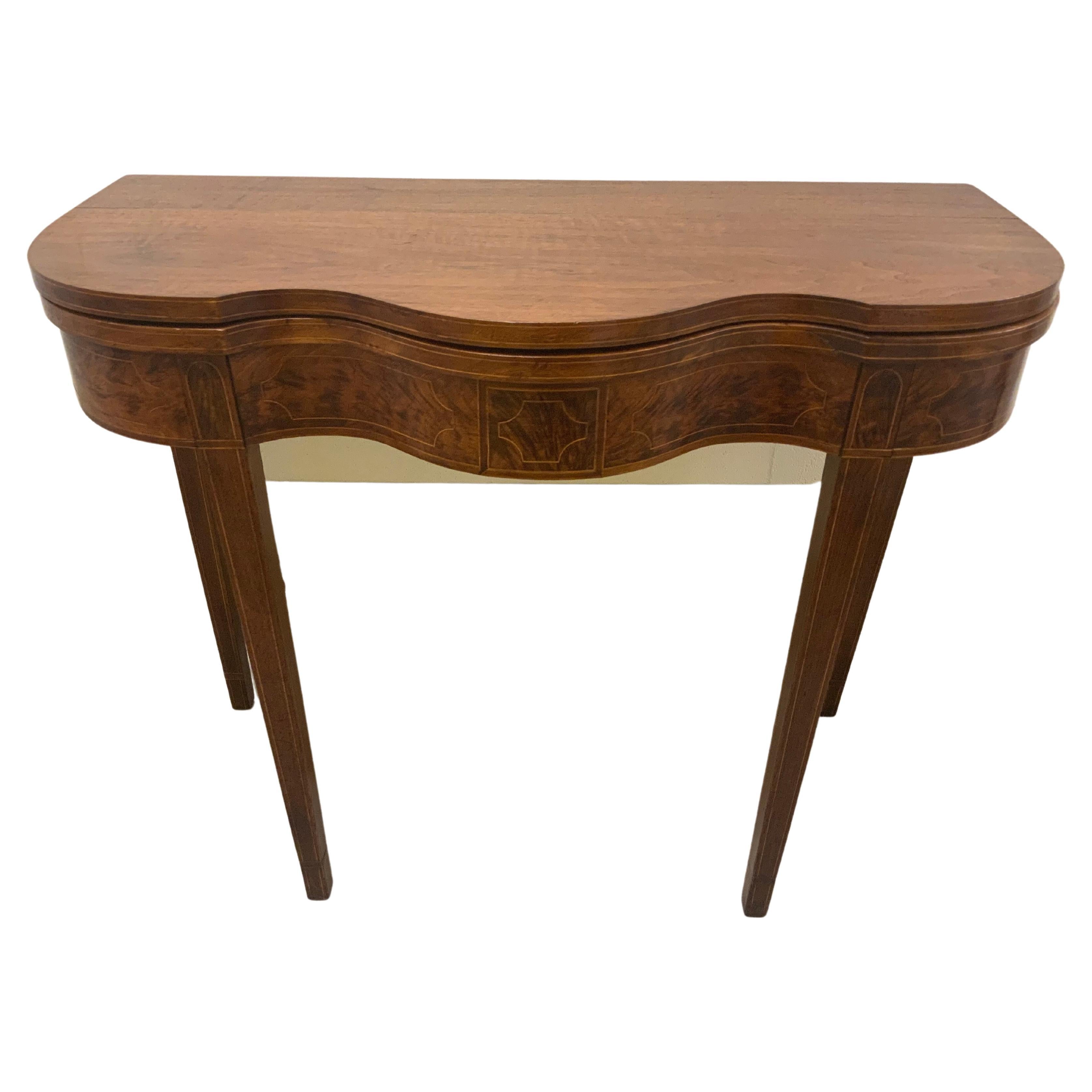 Federal Card Table Attributed to Anthony Quervelle, Philadelphia For ...