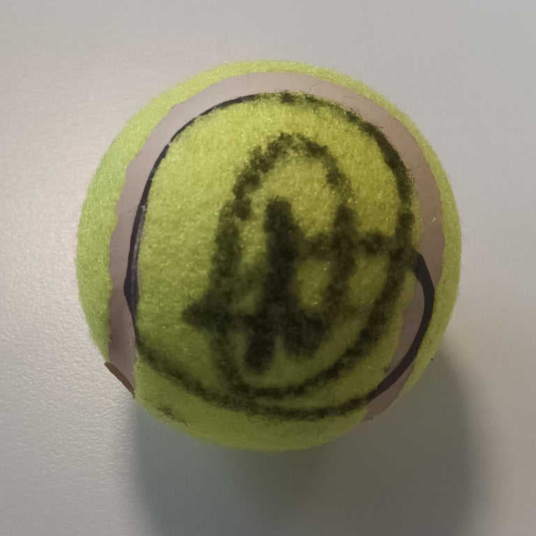 Federer, Nadal and Djokovic autographed tennis balls For Sale at 1stDibs