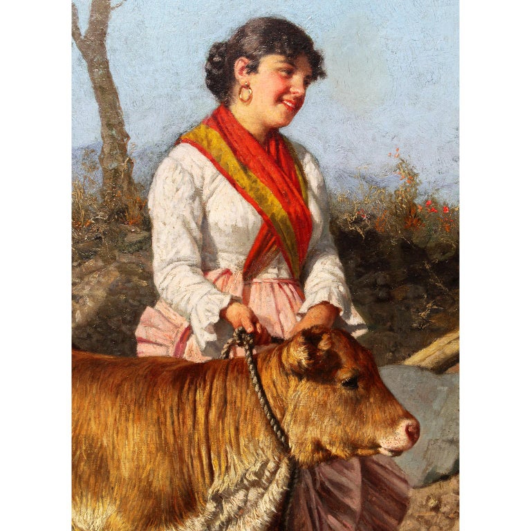 Federico Mazzotta 'Italian, 1839-1897' a 19th Century Oil on Canvas ...