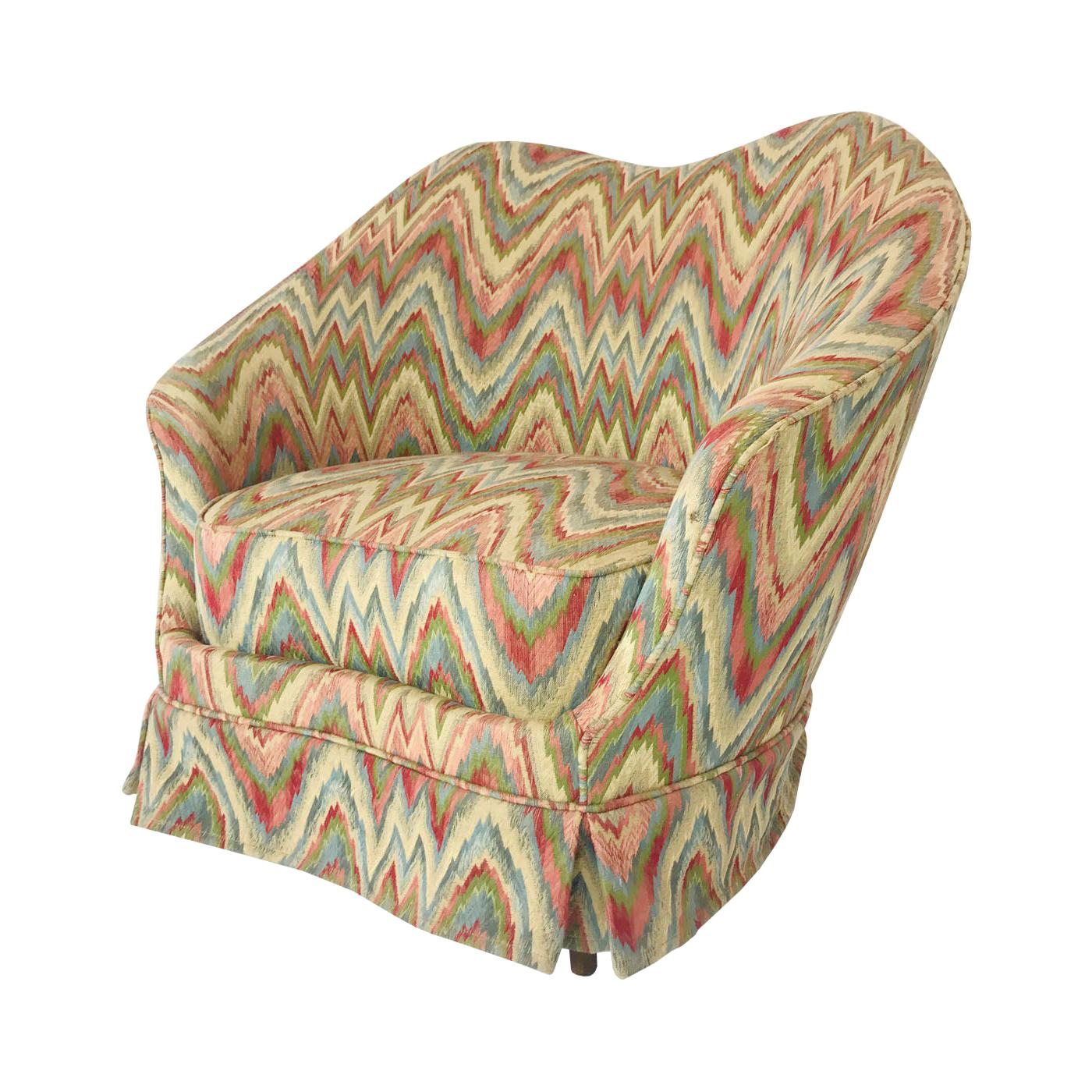 Federico Munari Chair in Original Missoni Fabric at 1stDibs