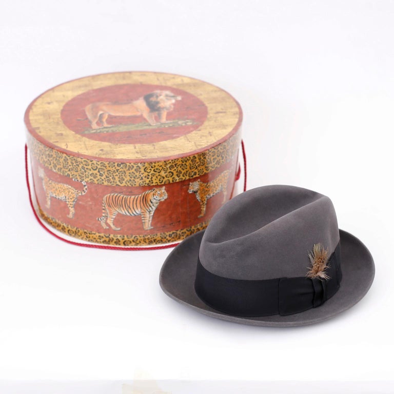 Fedora and Hat Box For Sale at 1stDibs