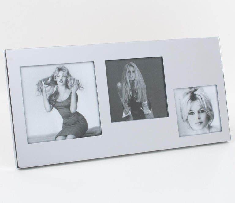 Felice Antonio Botta Italy, Multi-View Chrome Picture Frame, 1970s For ...