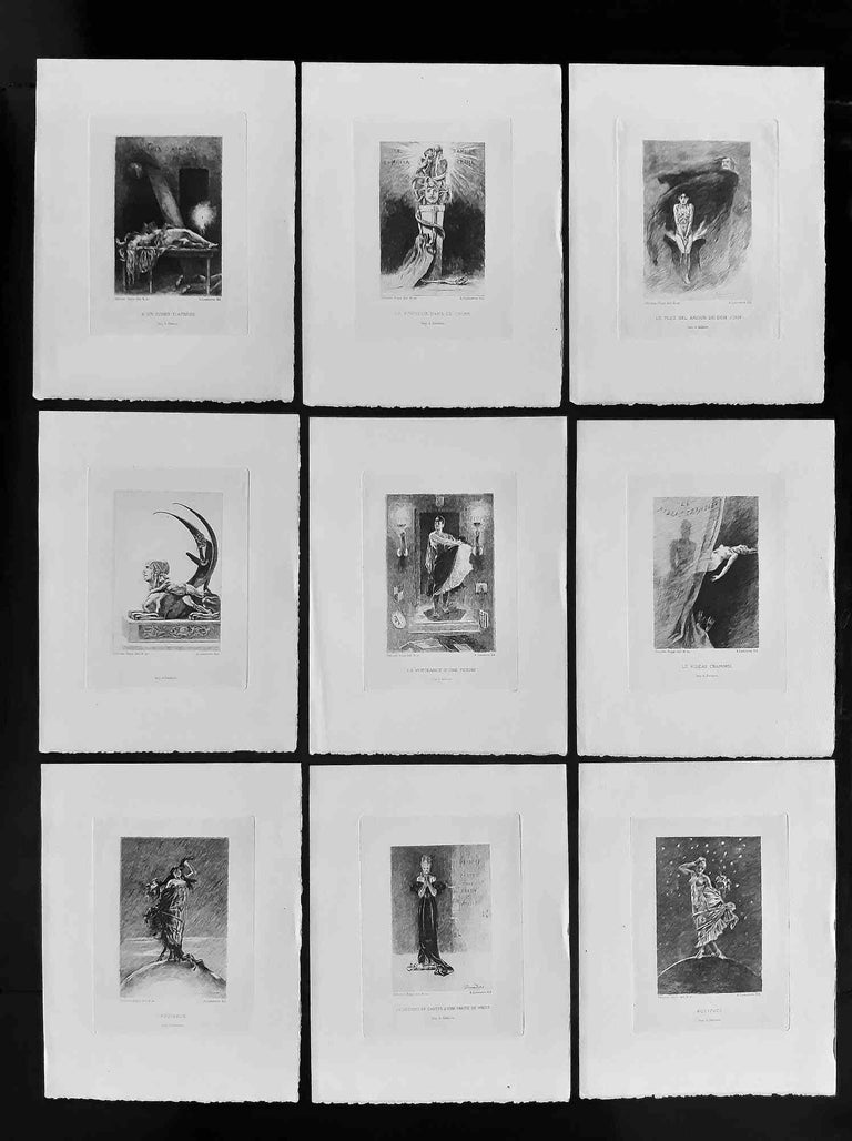 Félicien Rops - 10 Eaux-fortes pour les Diaboliques - Original Etchings ...
