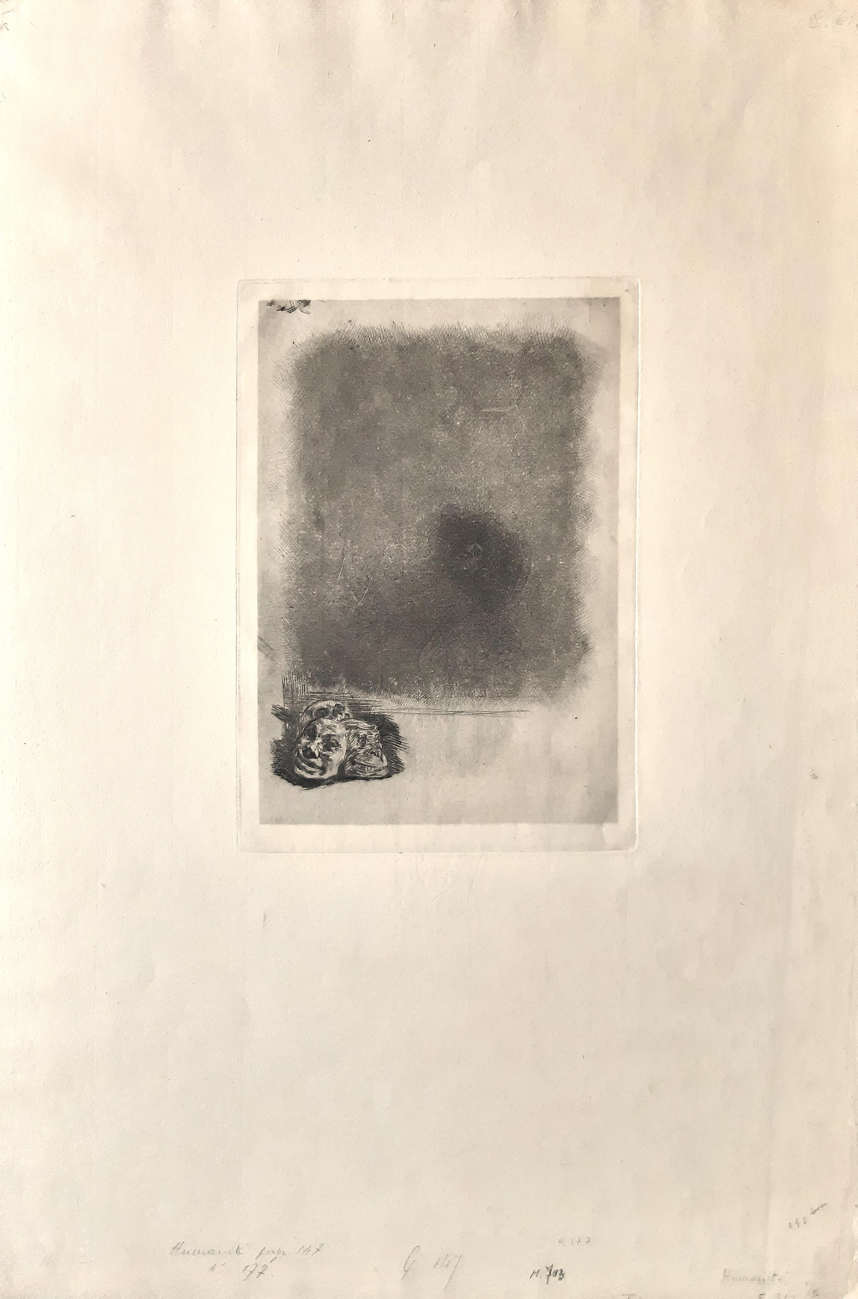 Félicien Rops - Humanité - Original Etching by Félicien Rops - 1880s ...