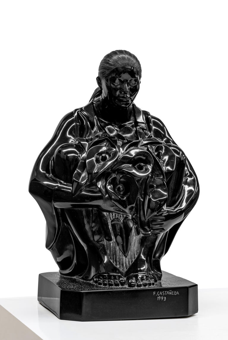 Felipe Castañeda - Felipe Castañeda, Mujer con Flores, 1982, Black ...