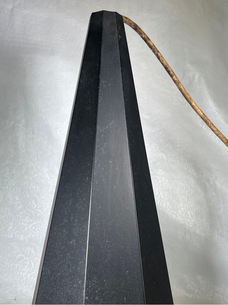 Felipe Delfinger Style Cone Shape Metal and Art Glass Pendant Light For ...