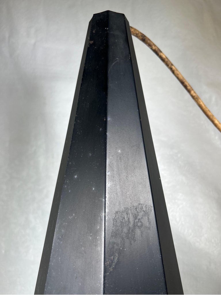 Felipe Delfinger Style Cone Shape Metal and Art Glass Pendant Light For ...