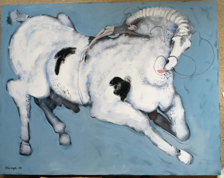 Felix Angel - Untitled - Equestrian For Sale at 1stDibs