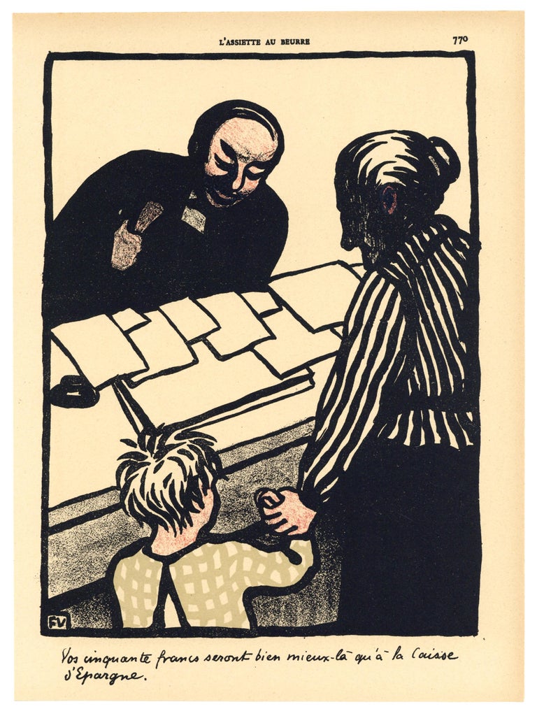 Félix Vallotton - original lithograph For Sale at 1stDibs