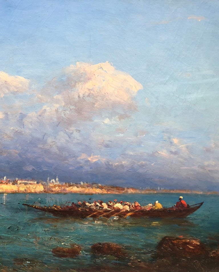 Félix Ziem - 19th Century Impressionist Oil Painting 'View of ...