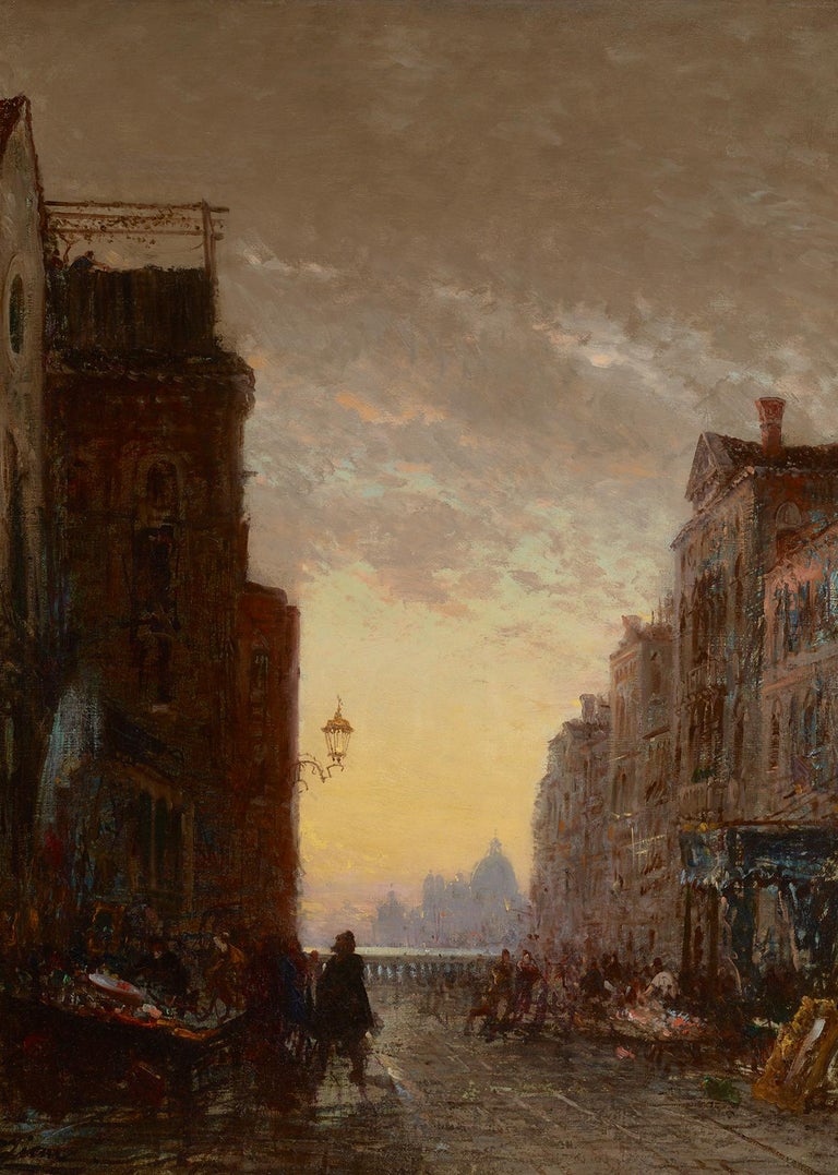 Félix Ziem - Market Place, Venise at 1stDibs