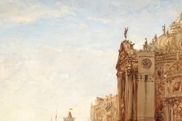 Félix Ziem - The Grand Canal - Orientalist Impressionist Landscape Oil ...