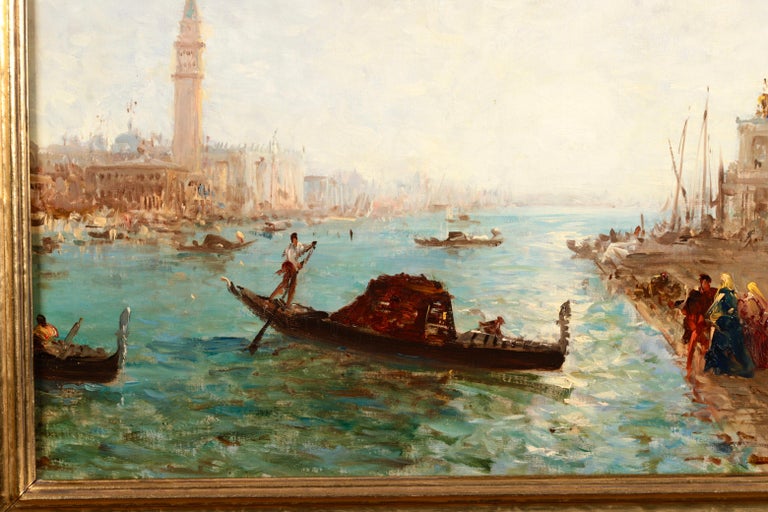 Félix Ziem - The Grand Canal - Orientalist Impressionist Landscape Oil ...