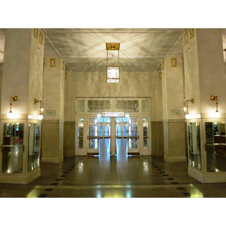 Fellner and Helmer Vienna Concert House Art Deco, Jugendstil Sconce, Re ...