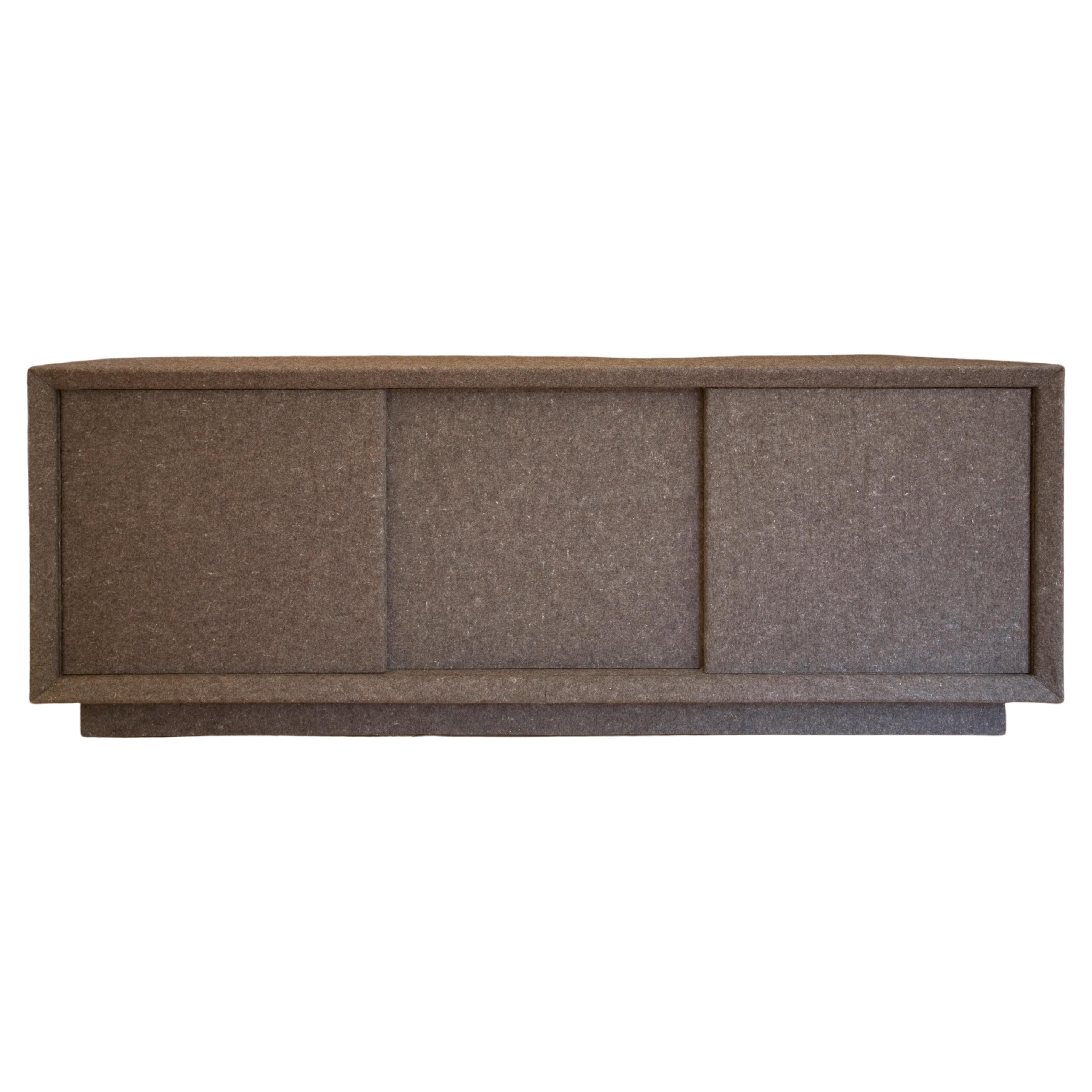 Felt and Copper Cabinet For Sale at 1stDibs