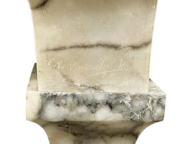 Female Bust by Gustave Van Vaerenbergh, Belgium, ca 1900 For Sale at ...