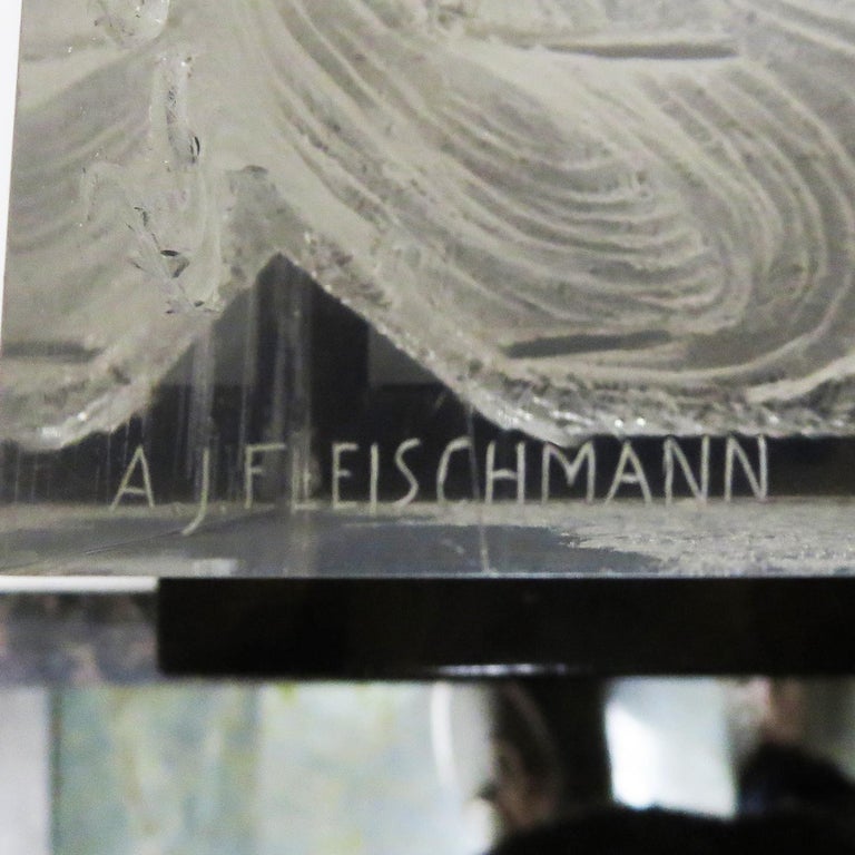 Female Head Lucite Carving by Arthur Fleischmann For Sale at 1stDibs