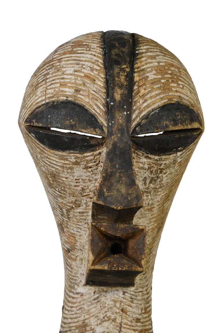 "Female" Kifwebe Ceremonial Mask, Songye Tribe of Zaire Africa circa ...