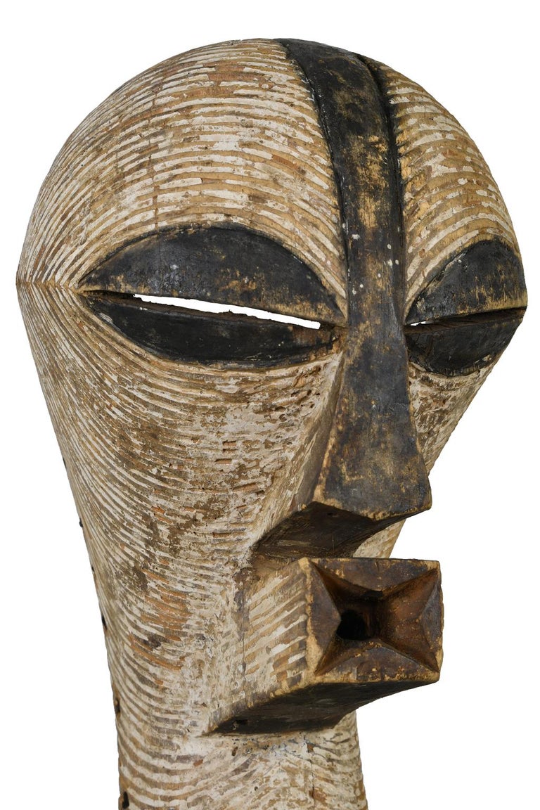 "Female" Kifwebe Ceremonial Mask, Songye Tribe of Zaire Africa circa ...