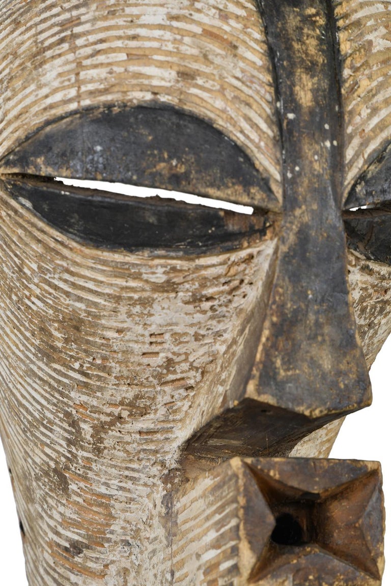 "Female" Kifwebe Ceremonial Mask, Songye Tribe of Zaire Africa circa ...