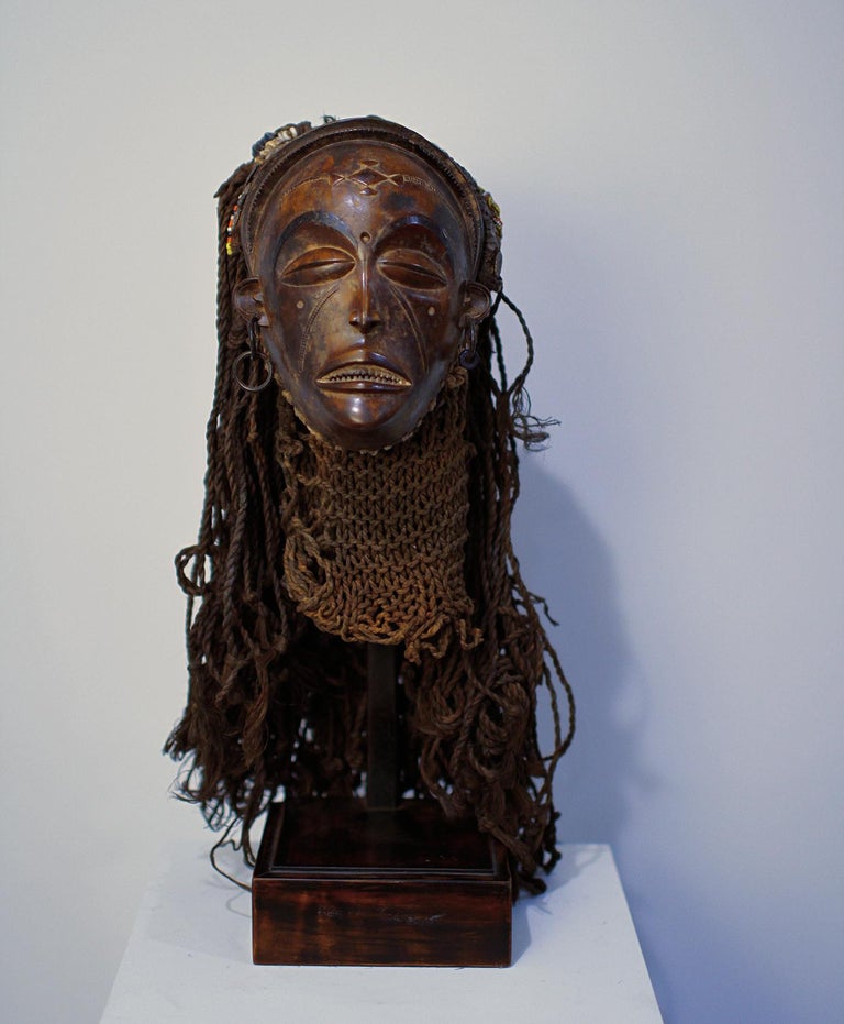 Female Mask "Pwo" Chokwe, Angola / Democratic Republic of Congo, Museum ...