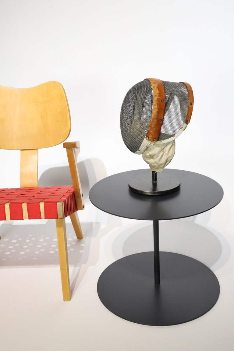 Fencing Mask on Custom Steel Stand For Sale at 1stDibs