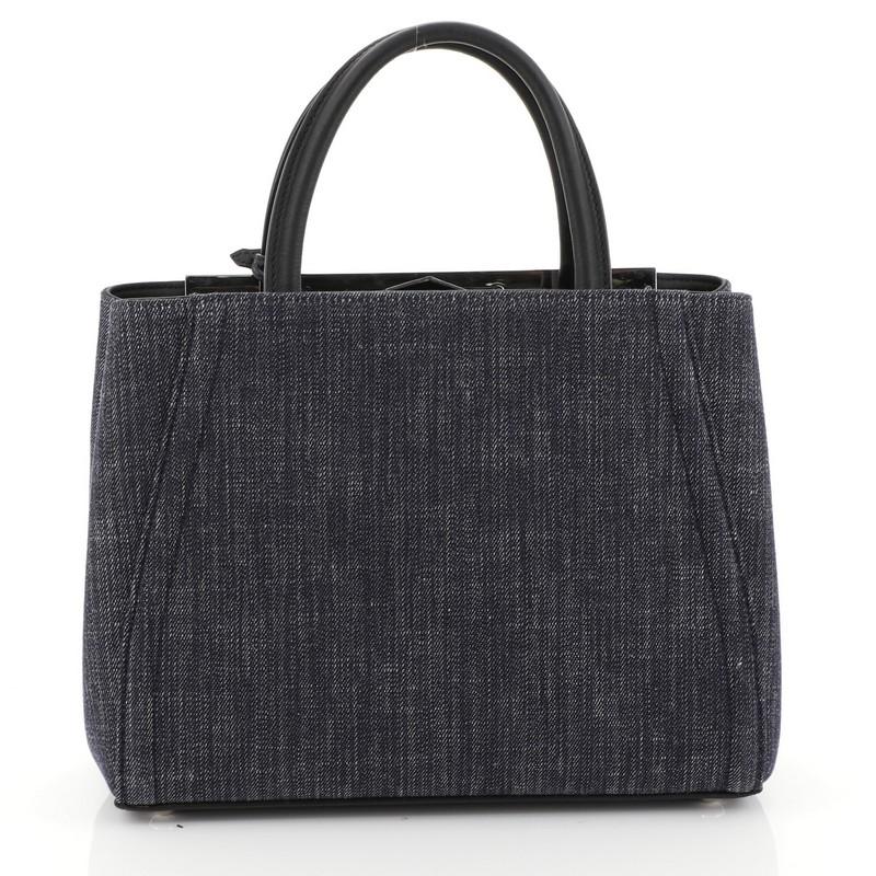 Fendi 2Jours Bag Denim Petite at 1stDibs