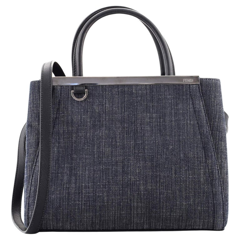 Fendi 2Jours Bag Denim Petite For Sale at 1stDibs