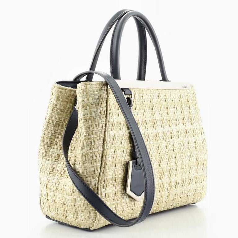 Fendi 2Jours Bag Straw Petite at 1stDibs