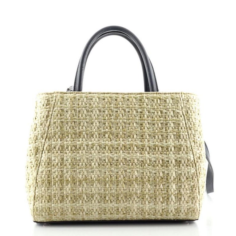 Fendi 2Jours Bag Straw Petite at 1stDibs