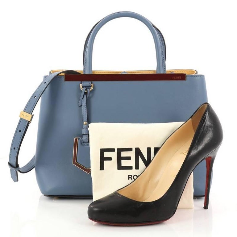 Fendi 2Jours Handbag Leather Petite at 1stDibs